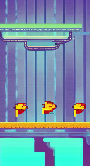 prompthunt: cool laser theme flappy bird style app background artwork ...