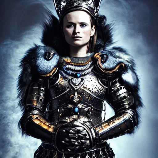 prompthunt: portrait of scandinavian valkyrie with strong beautiful ...