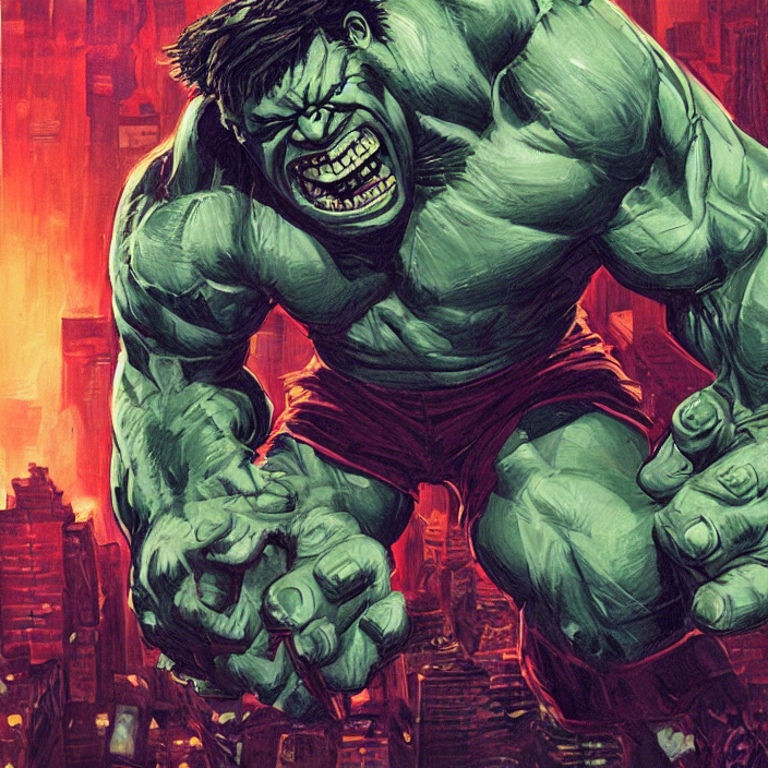 Incredible Hulk Angry Comic