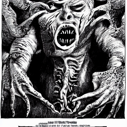 Scary Monster Eating