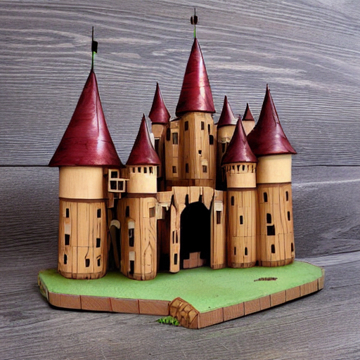 Popsicle Stick Medieval Castle
