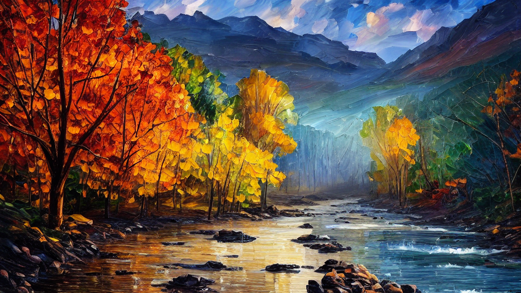 Beautiful Oil Painting Wallpaper
