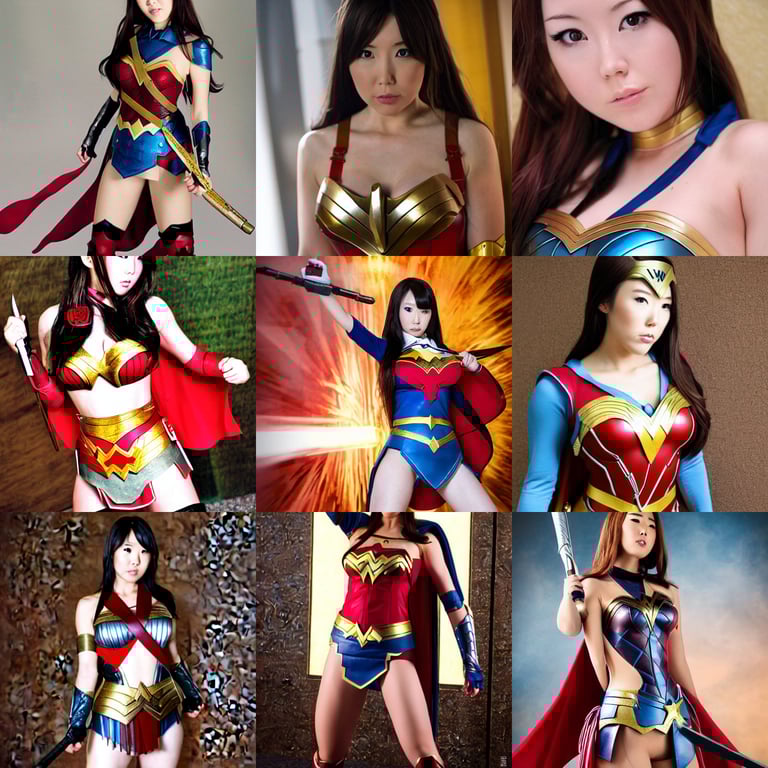 prompthunt: Yui Hatano as Wonderwoman