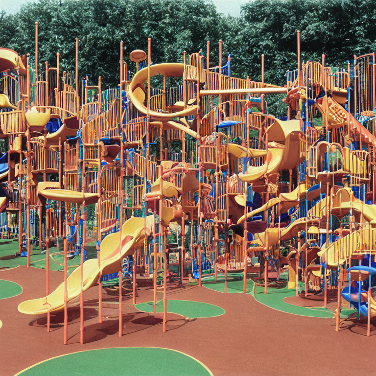 Tall Playground Slide
