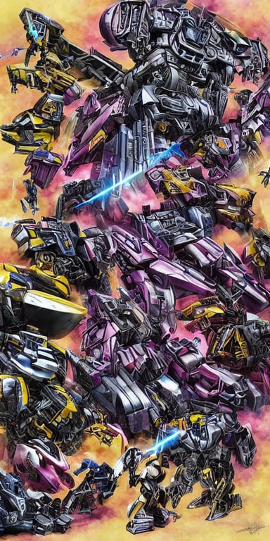 Soundwave Transformer Color Tattoo