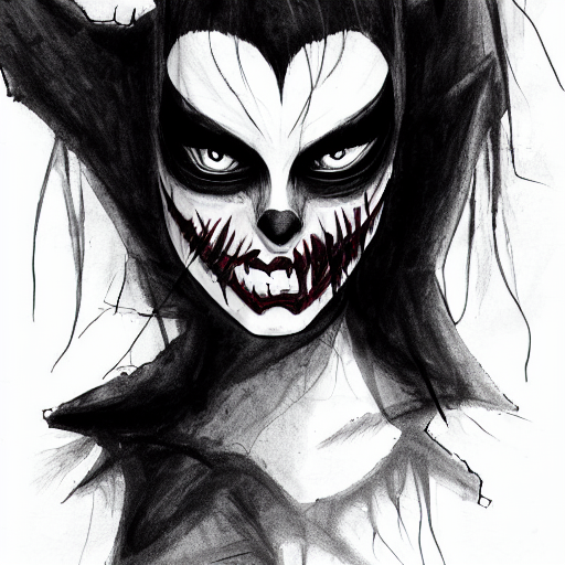 Scary Smile Drawing
