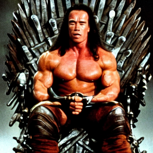 Arnold Schwarzenegger Conan Throne