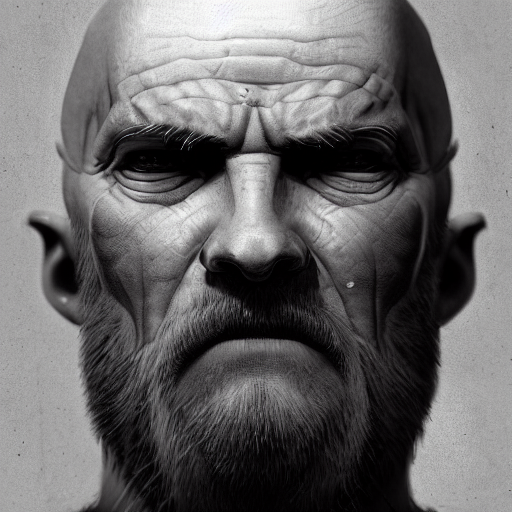 Angry Old Man Face