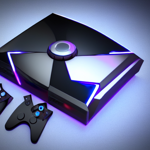prompthunt: futuristic game console, fan concept, 3 d render, blender ...