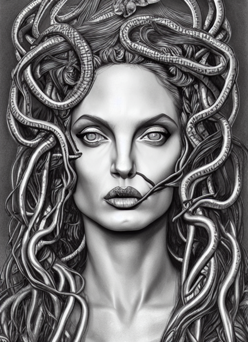 Beautiful Medusa Sketch