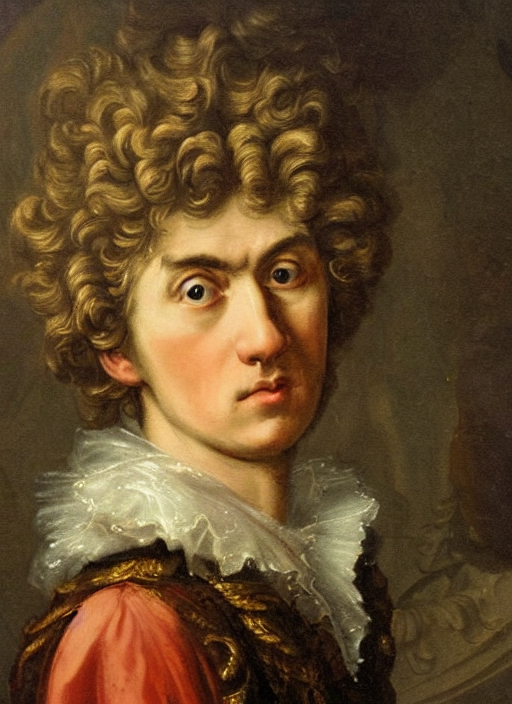 prompthunt: baroque rococo painting Royal Fancy Paul Dano Hildebrandt ...