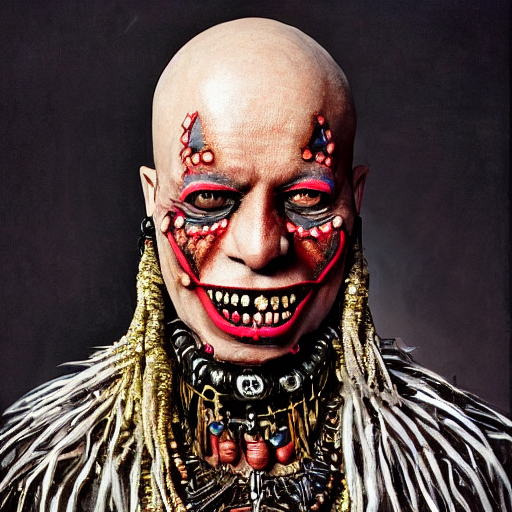 Voodoo Priest Makeup