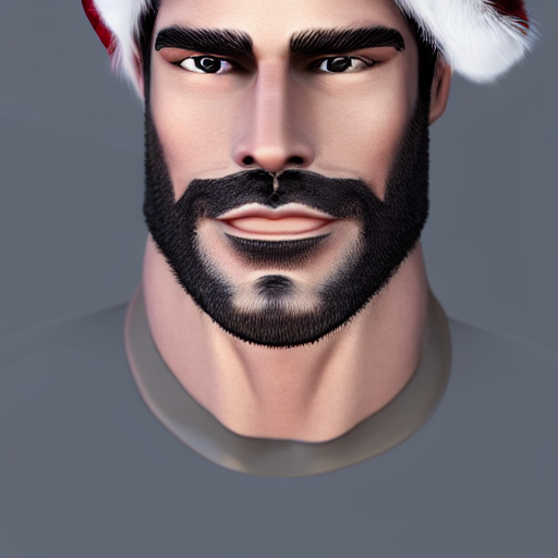 prompthunt: strong giga chad attractive man face symettry brown beard ...