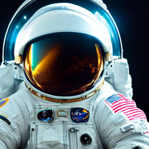 Astronaut Helmet Reflection Space