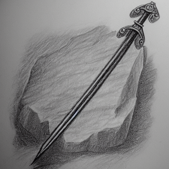 Sword Drawings In Pencil