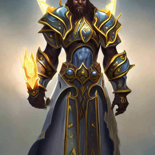 Human Paladin Wow Art
