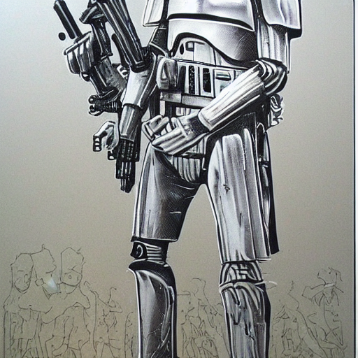 Stormtrooper Zombie Drawing