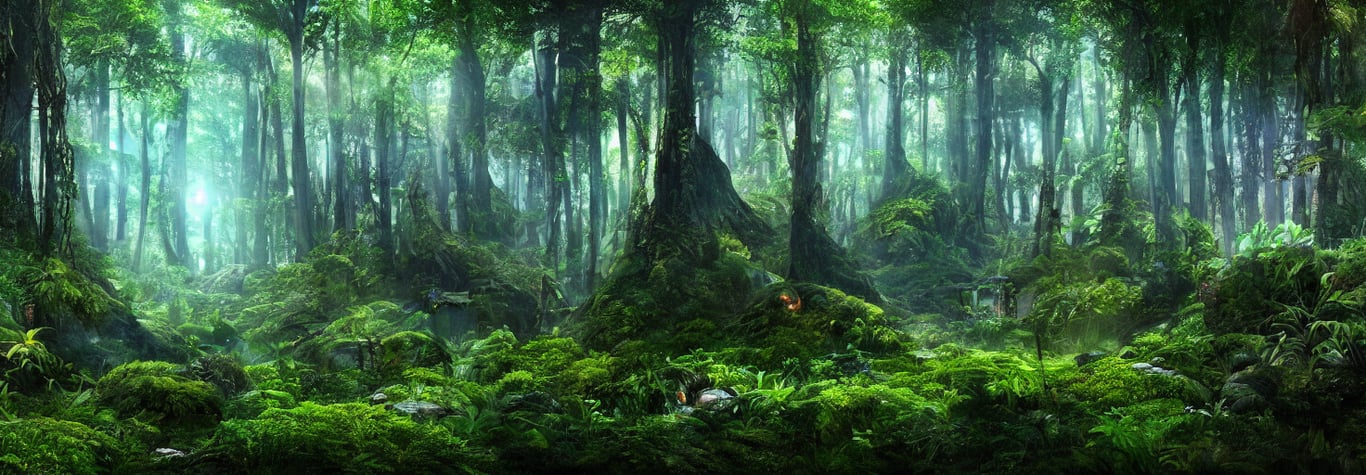 Avatar Movie Forest At Night