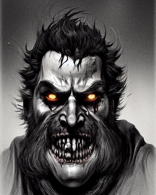 prompthunt: reinhardt from overwatch, beard, slash scar through eye ...