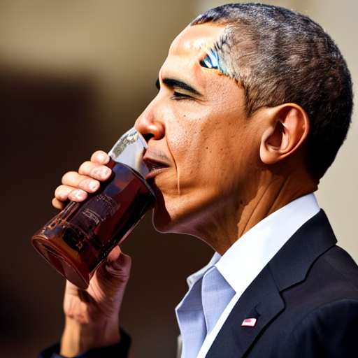 Obama Drinking