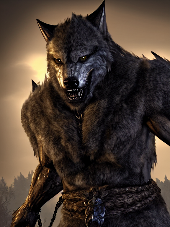 Skyrim Werewolf Art