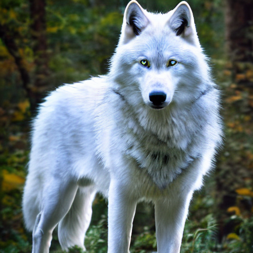 All White Wolf Blue Eyes