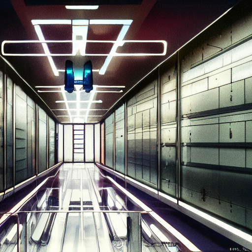 Futuristic Prison Space Station