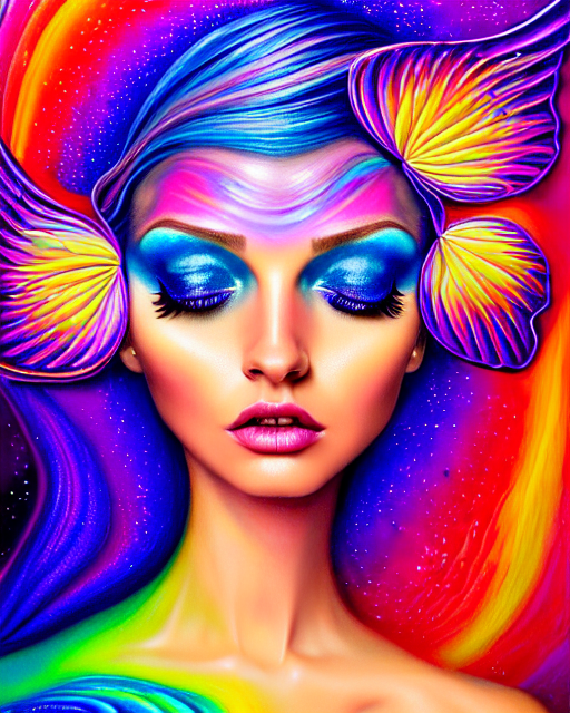 Colorful Acrylic Paintings Of Faces