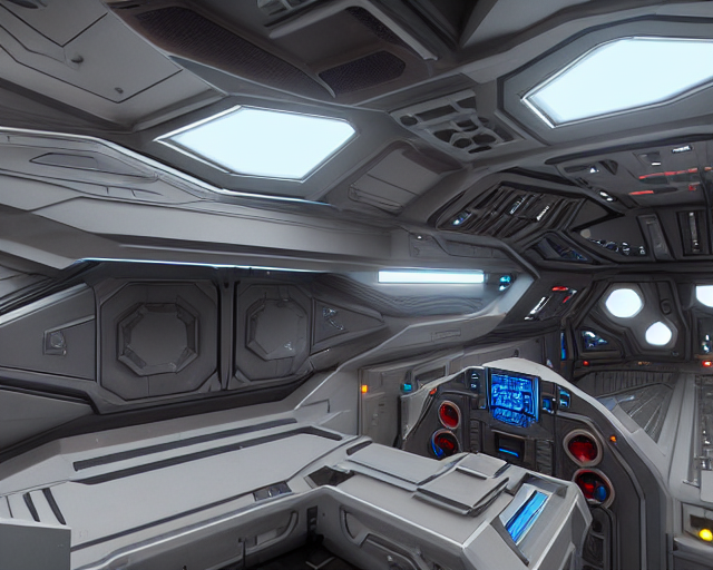 Spaceship Cockpit Concept
