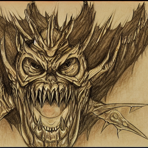 Demon Drawings In Pencil