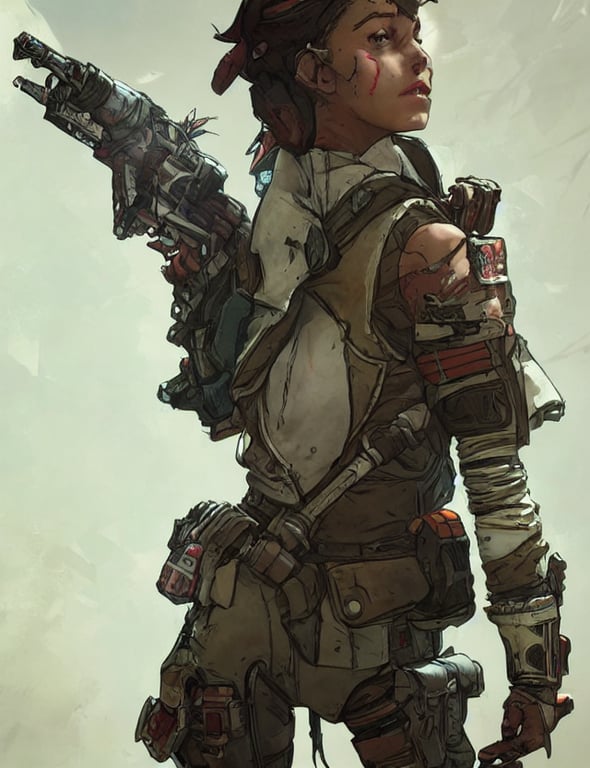 Female Soldier Art