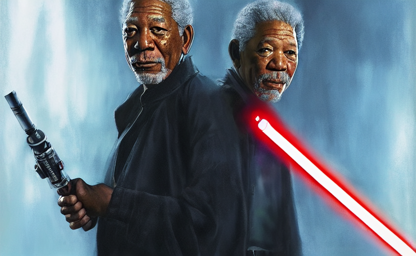 Morgan Freeman Full Body Shot