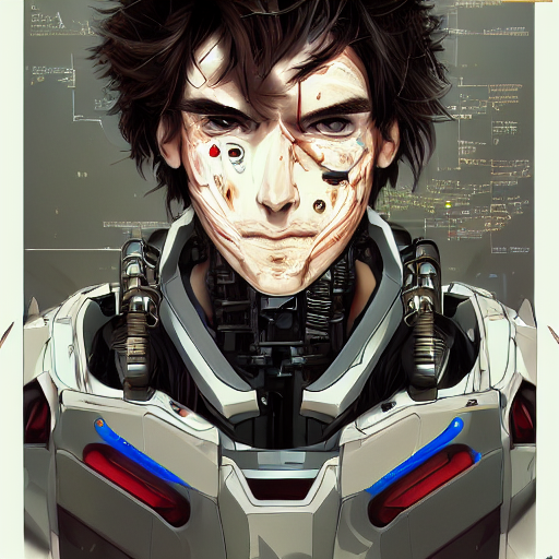 Anime Cyborg Male
