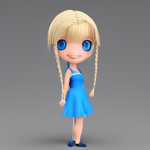 Gray Chibi Render