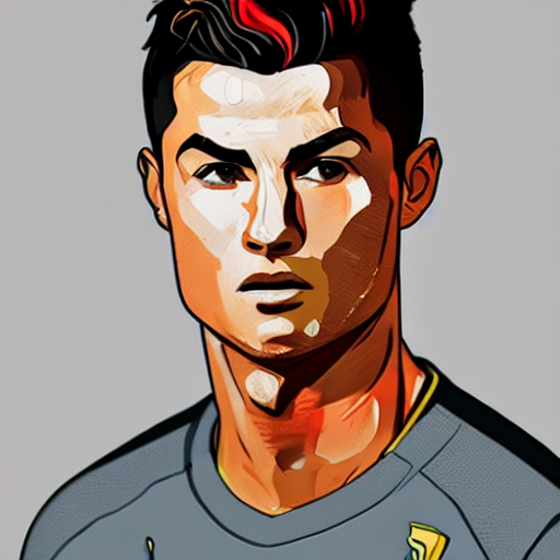 prompthunt: Ultrawide Portrait of Cristiano ronaldo with fire in his ...