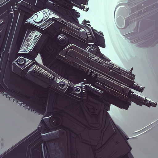 prompthunt: smg, intricate, sci - fi, elegant, highly detailed, digital ...