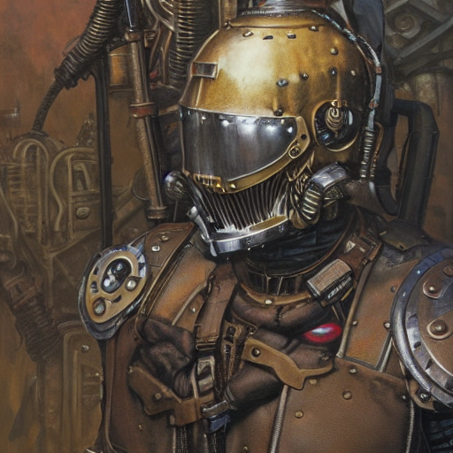 Steampunk Knight Art