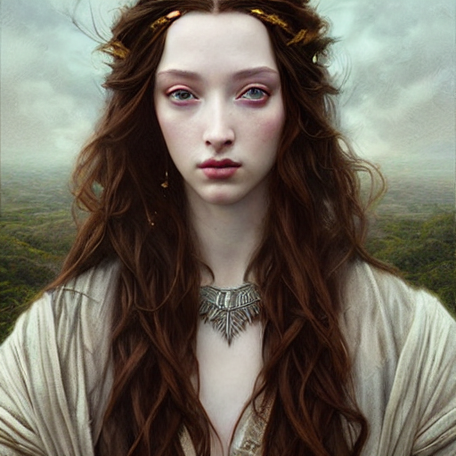 prompthunt: beautiful striking Pre-Raphaelite Emma Dumont by Artgerm ...