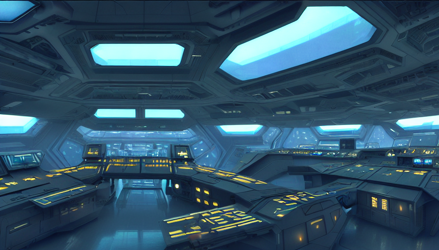 Spaceship Bridge Concept Art