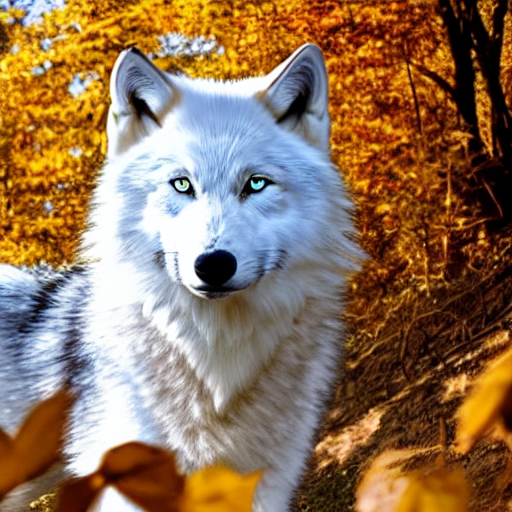 White Wolves With Blue Eyes Wallpaper