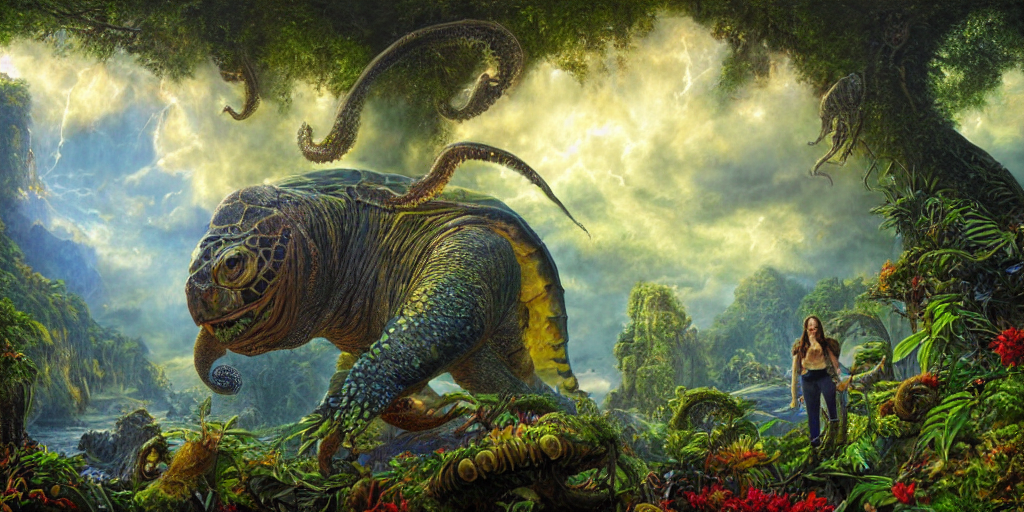 Giant Turtle Island Mythology