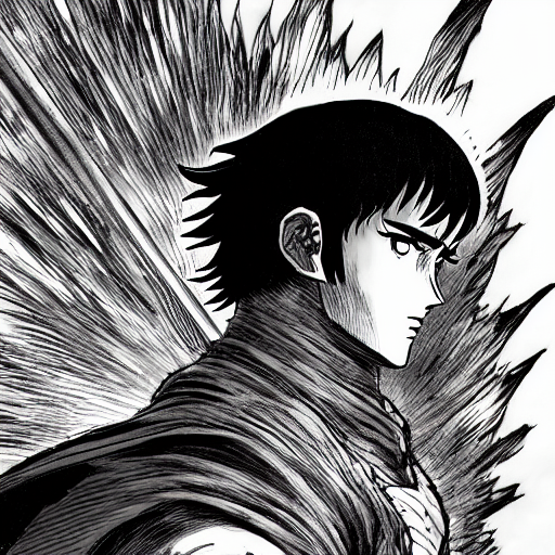 prompthunt: gigachad reads manga berserk in the style of kentaro miura ...