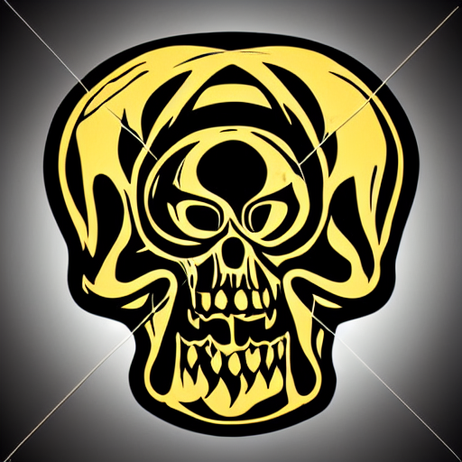 Golden Skull Logo