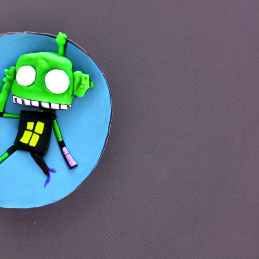 Invader Zim Cake