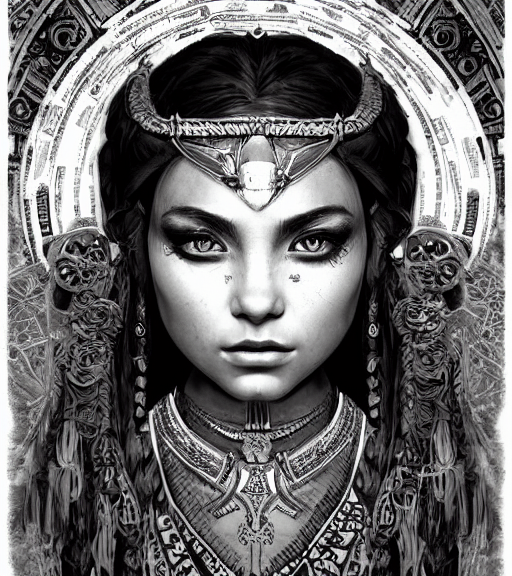 Mayan Princess Drawings