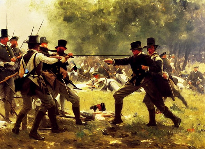 American Civil War Battle Scenes
