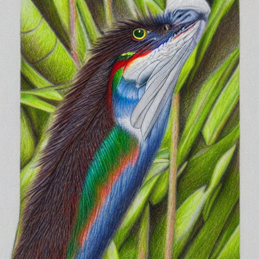 Quetzal Pencil Drawing