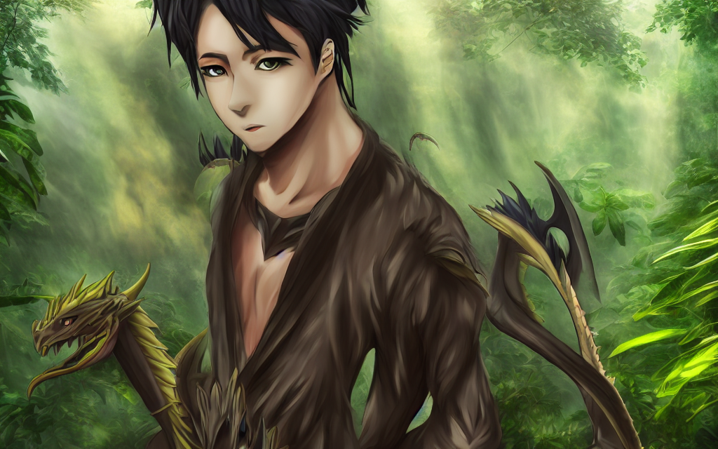 Anime Half Dragon Boy