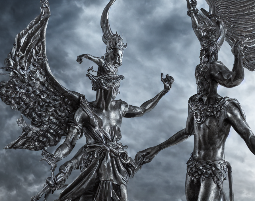 Angels And Demons Statue Wallpaper