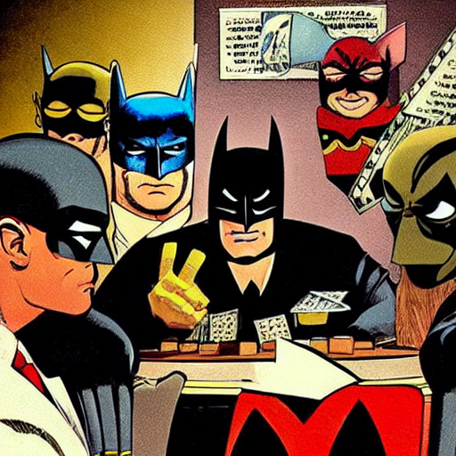 Batman Playing Poker